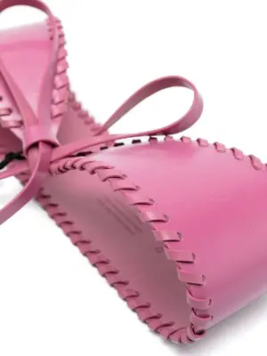TWINSET Tassel-detail Leather Sash Belt - Pink