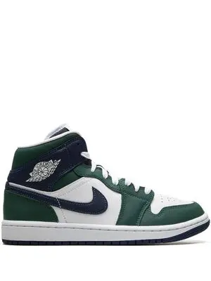 JORDAN Air 1 Mid Se Noble Sneakers - Green