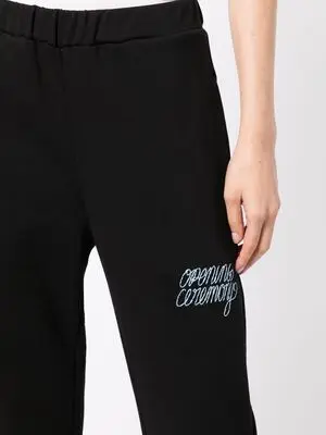 Opening Ceremony Logo-embroidered Track Pants - Black