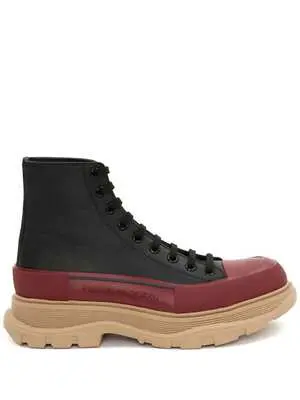Alexander McQueen Tread Slick Lace-up Boots - Black