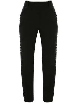 Alexander McQueen Eyelet-detail Slim-cut Trousers