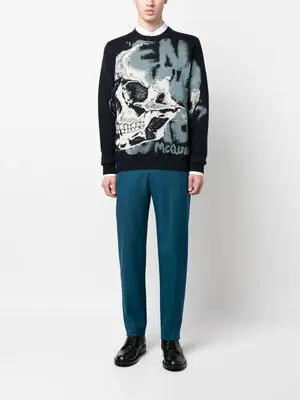 Alexander McQueen Skull-motif Jacquard Jumper