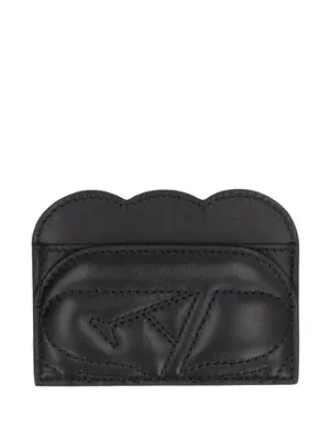 Alexander McQueen Seal Logo Quilted Cardholder - Black