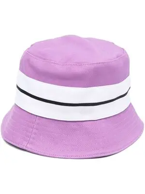 Palm Angels Striped Trim Bucket Hat