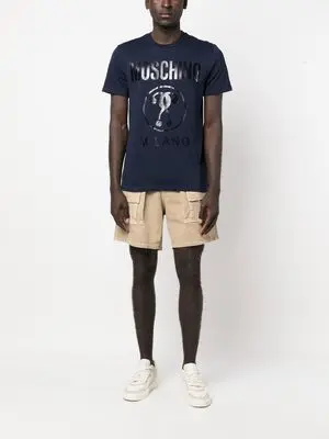 Moschino D-ring Detail Cargo Shorts - Brown