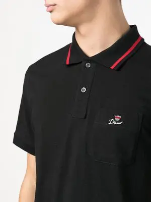 DIESEL® Embroidered-logo Polo Shirt