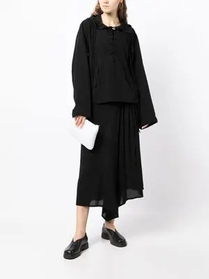 Yohji Yamamoto Lace-up Hoodie