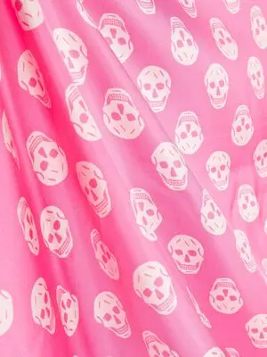 Alexander McQueen Biker Skull-print Silk Scarf
