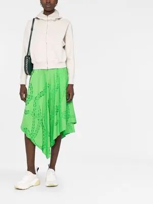 Stella McCartney Chain-link Print Midi Skirt