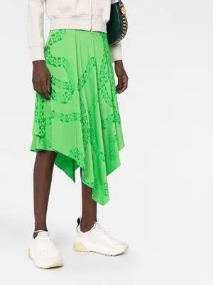 Stella McCartney Chain-link Print Midi Skirt