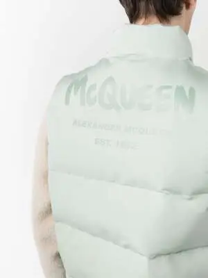 Alexander McQueen Logo-print Gilet - Green