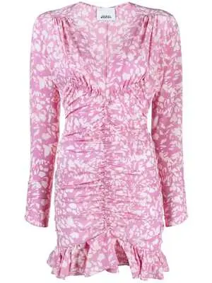 Isabel Marant Étoile Lara Floral-print Mini Dress - Pink