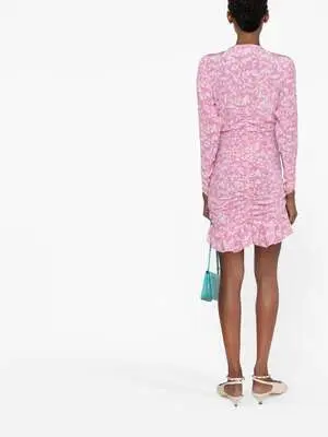 Isabel Marant Étoile Lara Floral-print Mini Dress - Pink