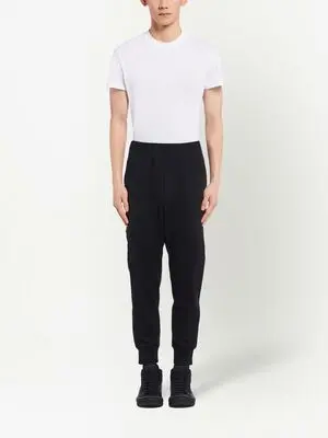 Prada Fleece Track Pants - Black