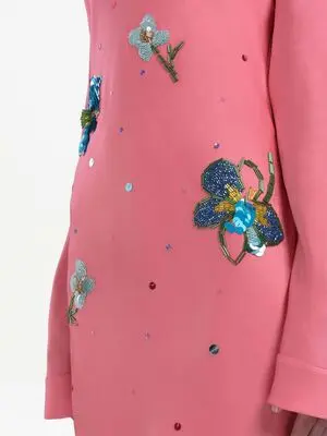 Marni Floral Sequin-embellished Mini Dress