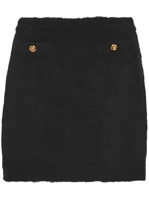 Miu Miu High-waisted Bouclé Miniskirt