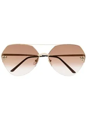 Cartier Panther Head-detail Sunglasses