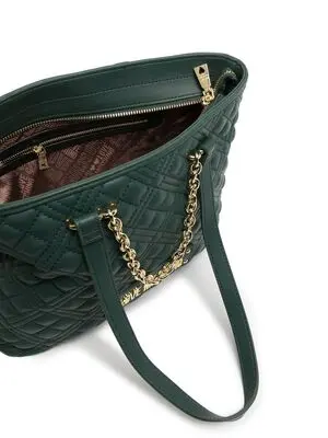 Moschino Quilted Leather Tote Bag