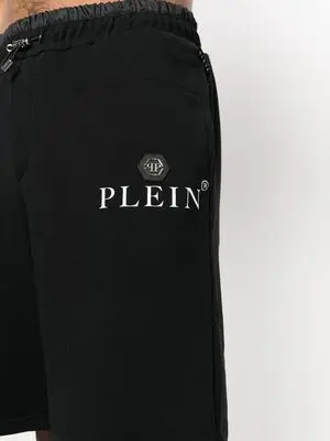 Philipp Plein Logo-plaque Track Shorts - Black