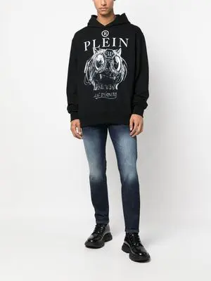 Philipp Plein Graphic-print Pullover Hoodie