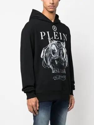 Philipp Plein Graphic-print Pullover Hoodie