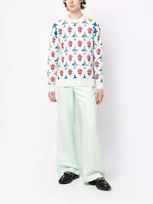 Casablanca Intarsia-knit Jumper