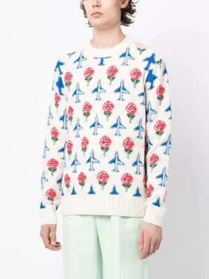 Casablanca Intarsia-knit Jumper