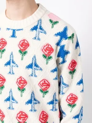 Casablanca Intarsia-knit Jumper