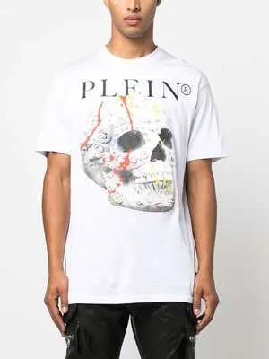 Philipp Plein Skull-print Cotton T-shirt - White