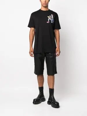 Philipp Plein Hawaii Graphic-print Cotton T-shirt - Black