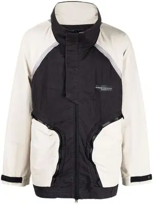 ISO.POETISM Two-tone Padded Coat - Black