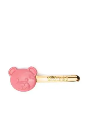 Moschino Teddy Bear Brooch - Pink