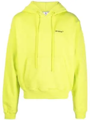 Off-White Off-White Caravaggio Arrows Hoodie Lime Black