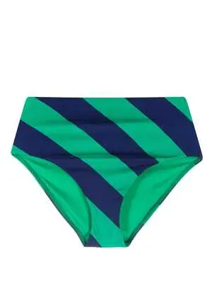 Zimmermann Striped Bikini Bottom - Blue