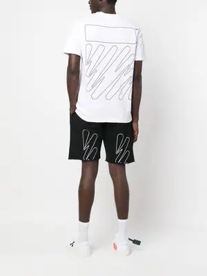 Off-White Wave Outline Diag Print T-shirt