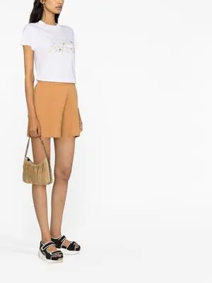 Stella McCartney Floral Logo-print T-shirt