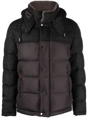 Kiton Hybrid Hooded Puffer Jacket