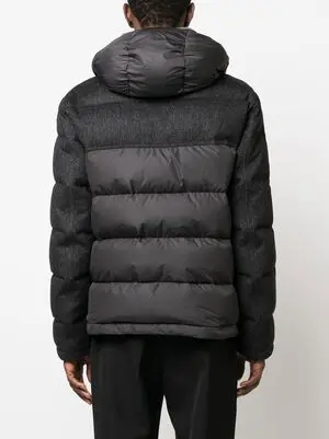 Kiton Hybrid Hooded Puffer Jacket