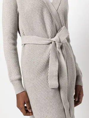Kiton Tied-waist Cashmere Cardigan