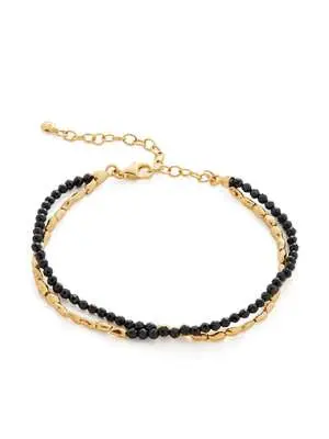 Monica Vinader Bead-embellished Bracelet - Gold