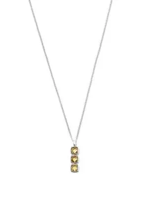 Tom Wood Sterling Quartz Pendant Necklace - Silver