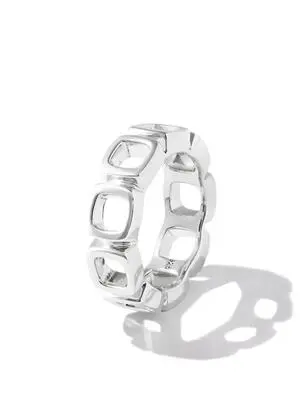 Tom Wood Sterling Cut-out Link Eternity Ring - Silver