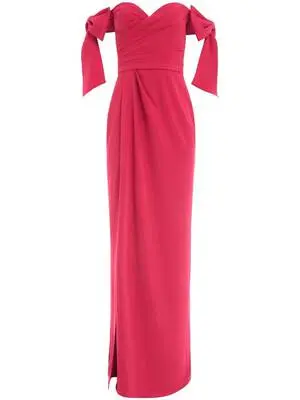 Marchesa Off-shoulder Gown - Pink