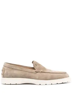 TOD'S Ridged-sole Suede Loafers