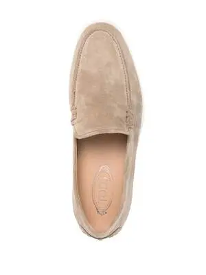 TOD'S Ridged-sole Suede Loafers