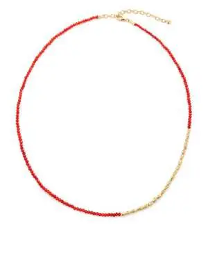 Monica Vinader Mini Nugget Gemstone Beaded Necklace - Gold