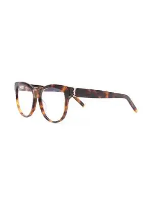 Saint Laurent Tortoiseshell Effect Cat-eye Glasses