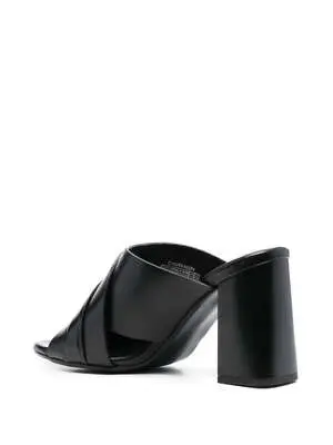 Calvin Klein 95mm Logo-plaque Sandals - Black