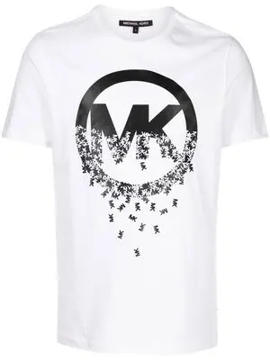 Michael Kors Drip Logo-print Detail T-shirt - White