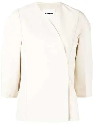 JIL SANDER Wrap V-neck Blouse